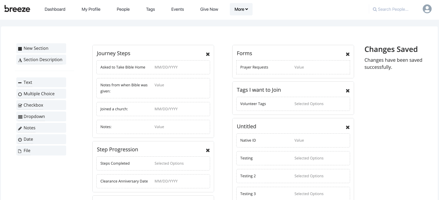 Getting Started with Forms – Breeze Church Management
