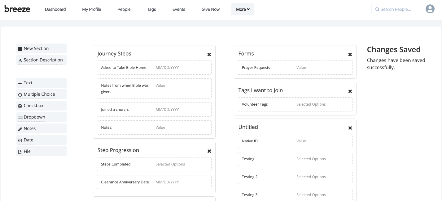Getting Started with Forms – Breeze Church Management
