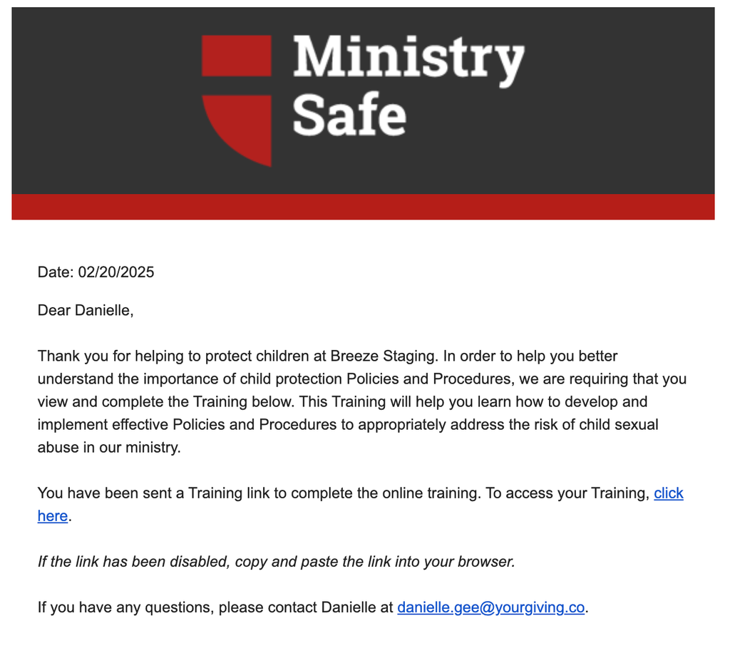 How to Activate Background Checks and Trainings With MinistrySafe ...