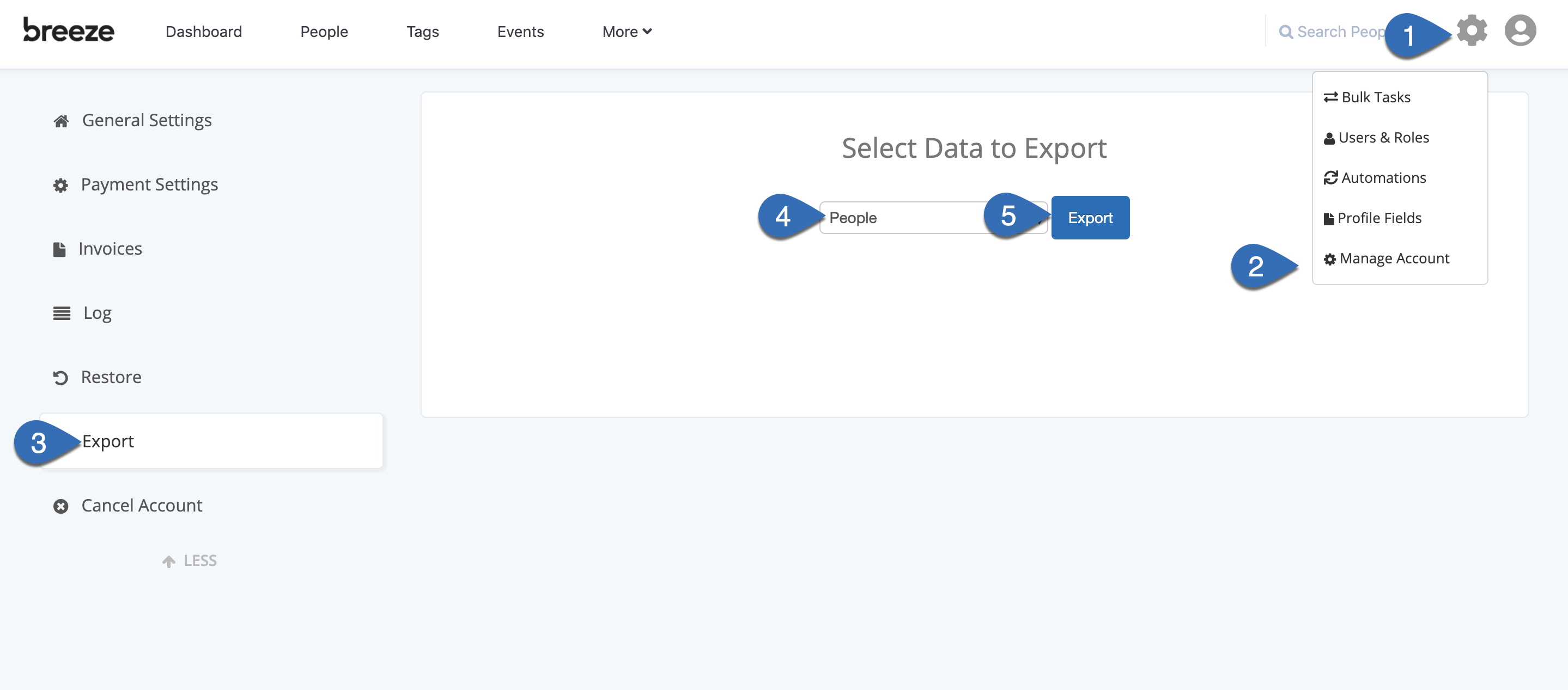 Exporting Your Data Breeze Church Management