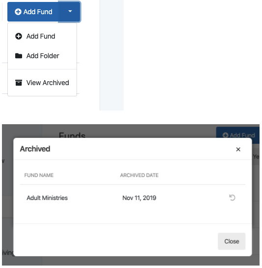 Funds – Breeze Church Management